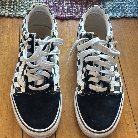 Vans | Shoes | Black And White Checkered Sneakers | Poshmark
